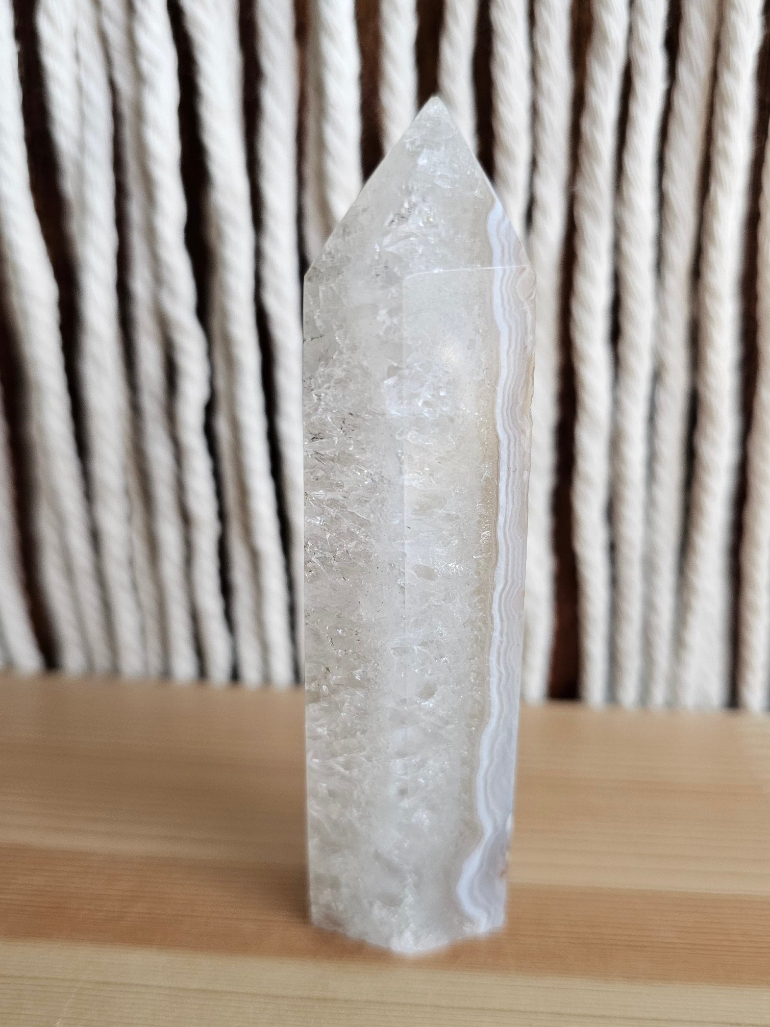 Agate X Quartz Tower | Concho Crystals